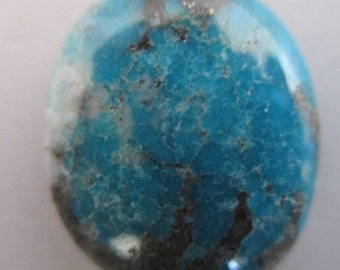 Battle Mountain Blue Gem Turquoise Rare Intense Aqua Blue