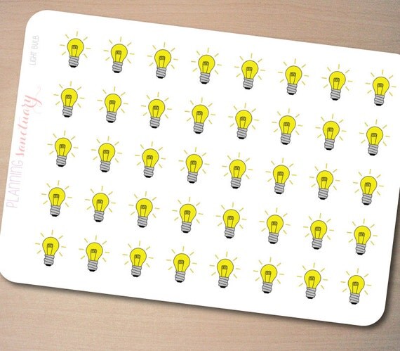 Light Bulb Electricity Bill Due Reminder by PlanningSanctuary