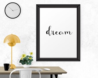Dream wall art | Etsy