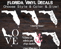 Popular items for florida decal on Etsy