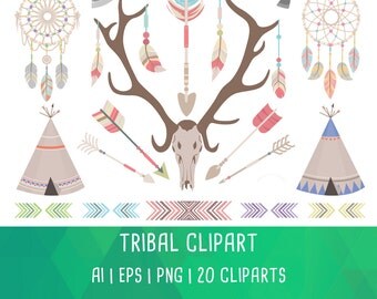 Tribal clip art | Etsy