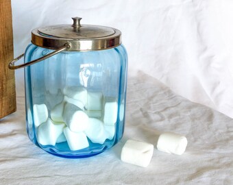 Glass biscuit jar | Etsy