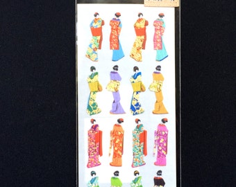 Japanese stickers fabric vintage items and by FromJapanWithLove