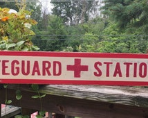 Unique lifeguard signs related items | Etsy