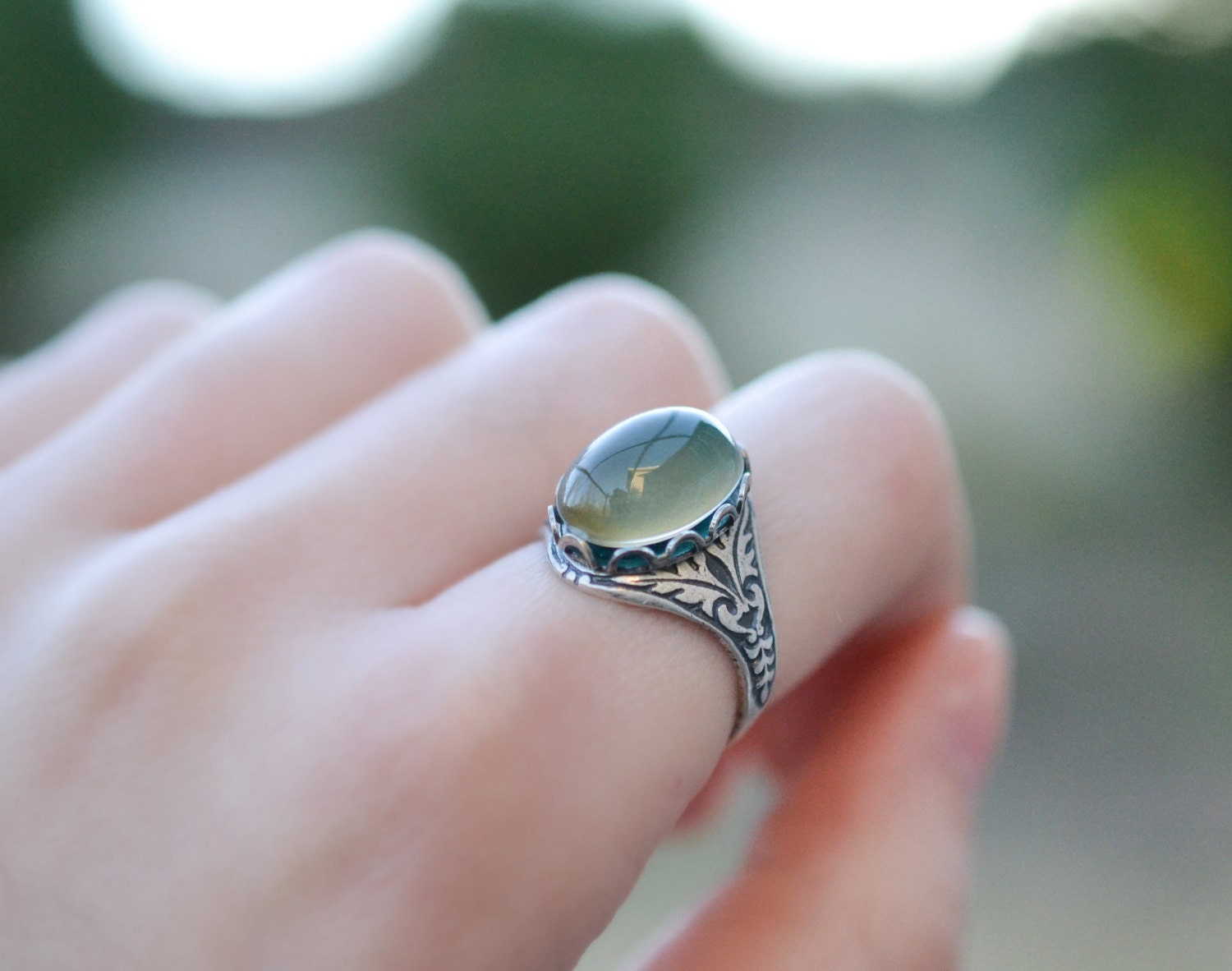 Mood Ring Silver Color Changing Ring Gypsy Jewelry Boho