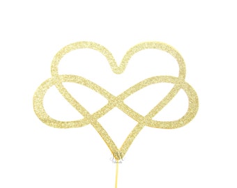 Infinity cake topper | Etsy