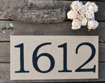 House number sign | Etsy