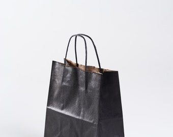 20 Metallic Gold Gift Bags with Handles for Wedding Guests