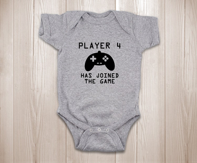 Player 4 Has Joined the Game ONESIES ® Brand by MamiOrigami