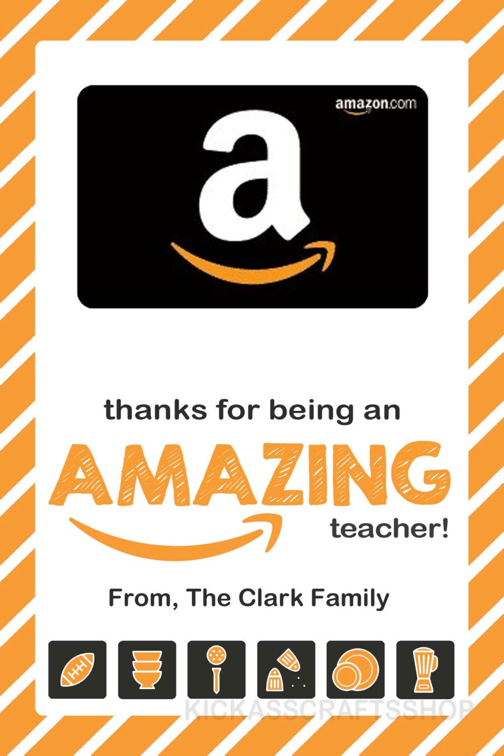 Printable Amazon-Inspired Gift Card Tag