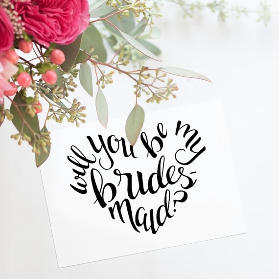 Will You Be My Bridesmaid Card Will You Be My Maid of