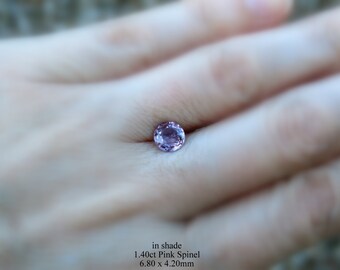 Pink spinel ring | Etsy