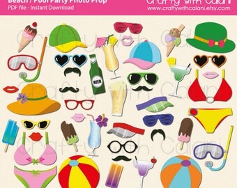 Summer photo booth | Etsy