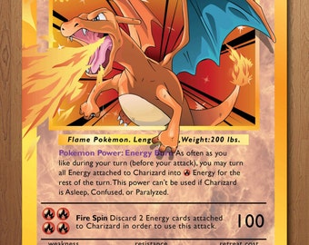 Charizard card | Etsy