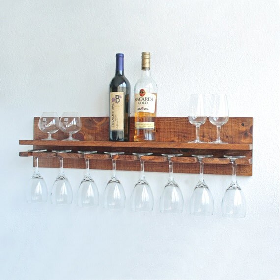 Wine Glass Rack Hanging Wine Glass Rack Rustic Wine Glass