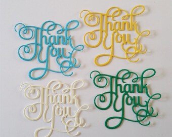 Merry Christmas Script Die Cuts by DozensOfPaperCuts on Etsy