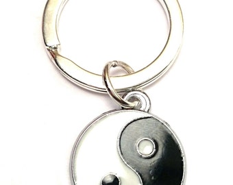 Yin yang keychain | Etsy
