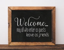 Unique enter as guests related items | Etsy