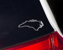 Unique north carolina decal related items | Etsy