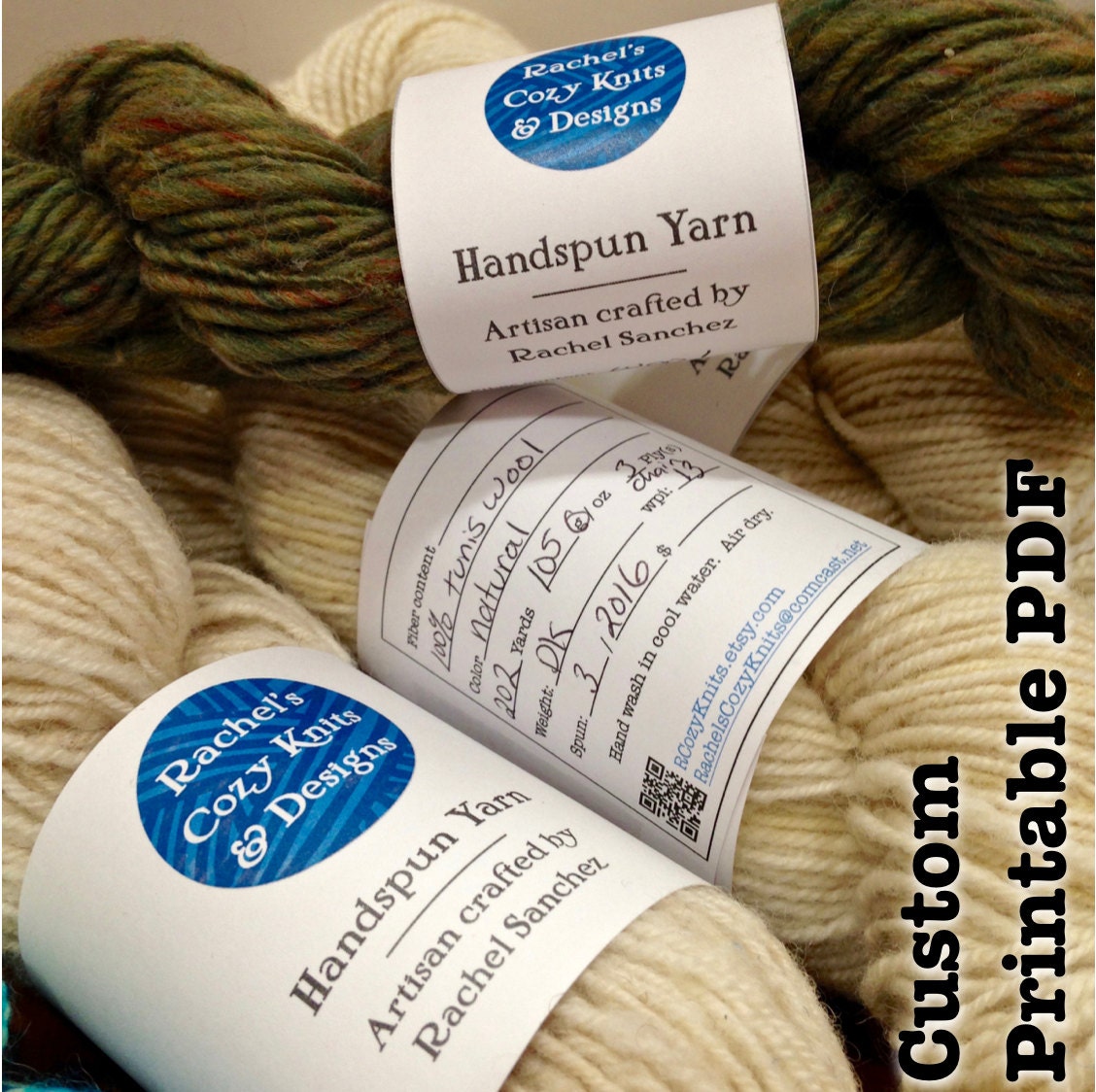 Custom Yarn Labels Custom Label Band Tag Small Business