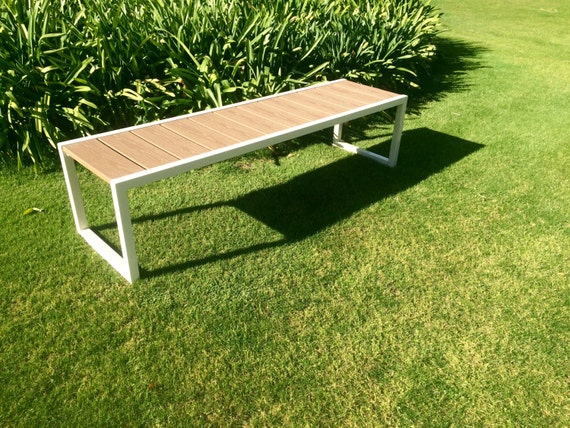 Pool Side/Outdoor Bench 69 by SmithsMetalArtwork on Etsy