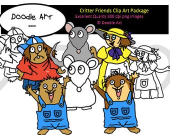 Critter clipart | Etsy