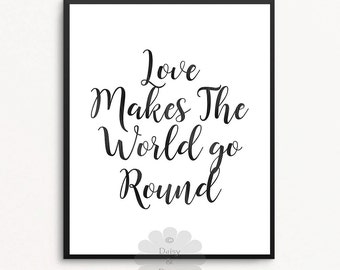 Love makes the world go round | Etsy