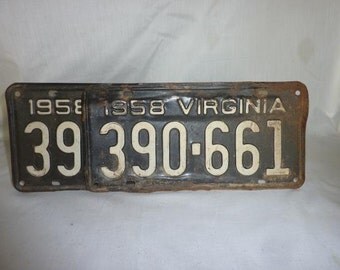 Old license plate | Etsy