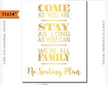 Unique no seating plan sign related items | Etsy