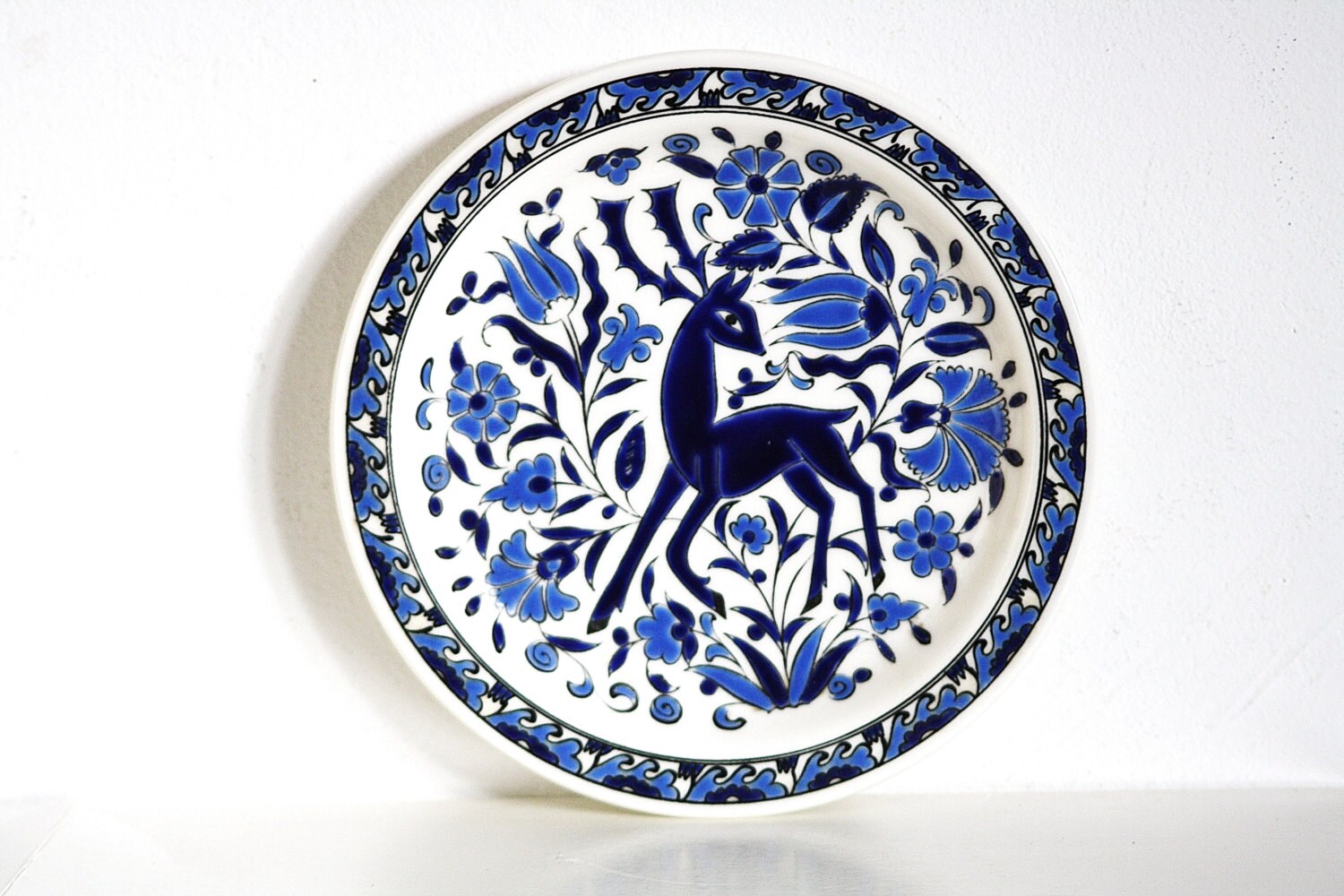 Greece Plate Greek Plate Lindos Keramik Rodos Greece Blue