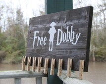 Unique free dobby sign related items | Etsy