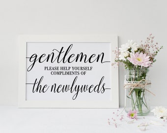 Fancy restroom sign | Etsy