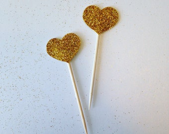 Heart cupcake topper | Etsy