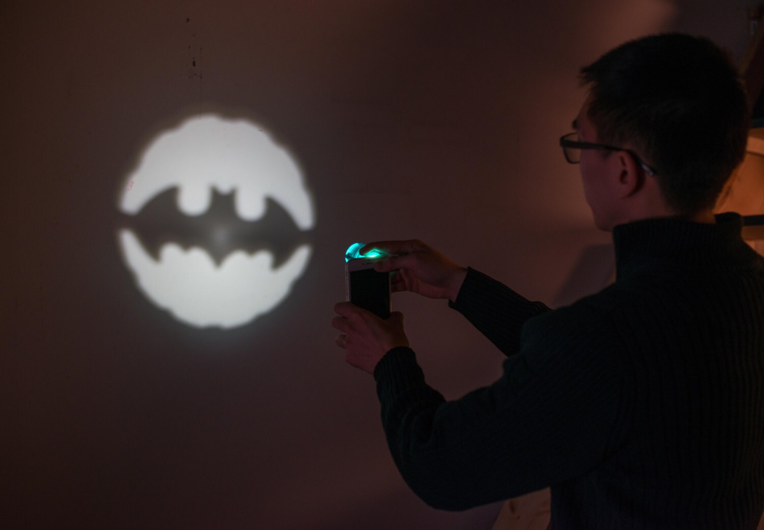 3d printed IPhone/Android Batman Spotlight Father's Day