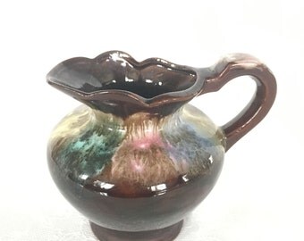 Redware pitcher | Etsy