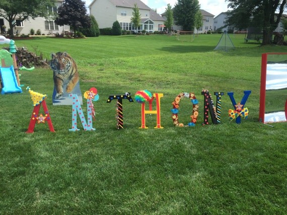 Personalized Lawn Letters / Lawn Decorations by StoniasCreations