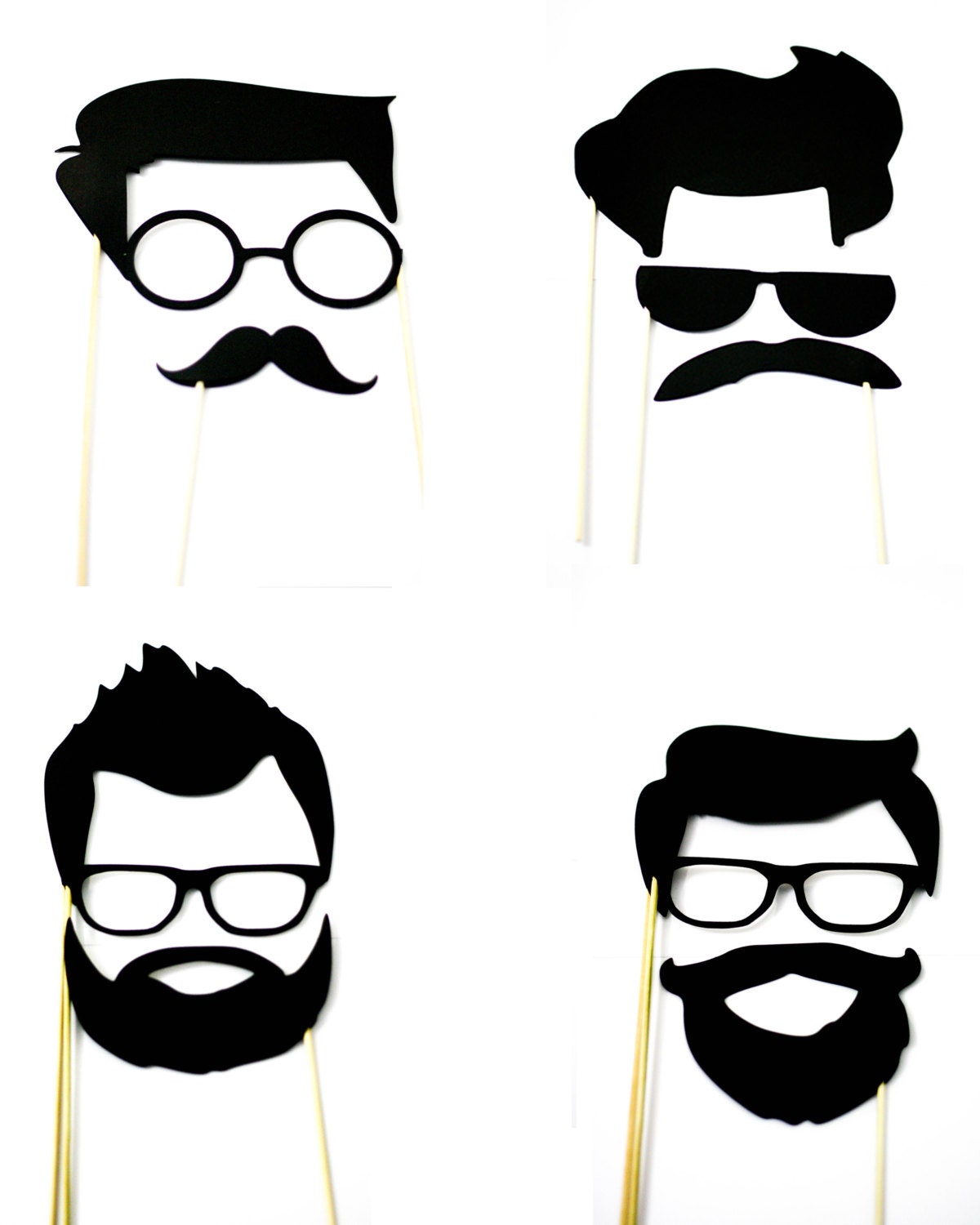 Mustache photo props mustache and beard photo props