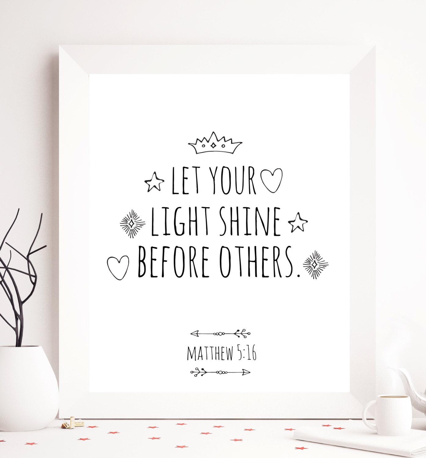 Bible printable Let your light shine before by SoulPrintables