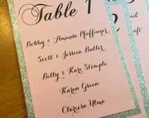 Unique table assignment related items | Etsy