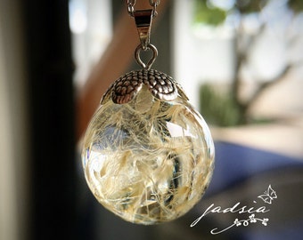 Resin orb necklace | Etsy