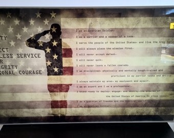 Soldiers creed | Etsy