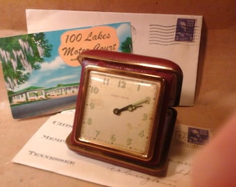 Vintage travel clock | Etsy