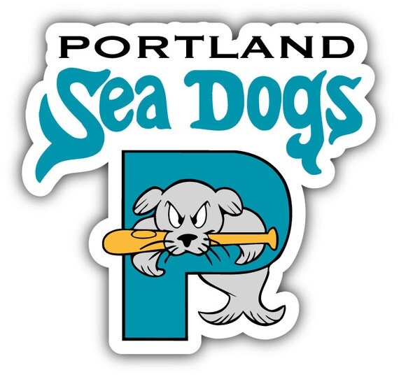 Portland Sea Dogs MiLB Baseball Logo Car Bumper by slonotop