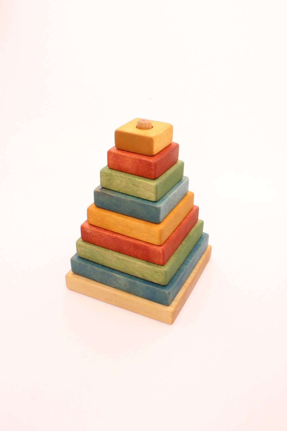 Wooden pyramid BIG SIZE 17cm/67 in Stacking toy