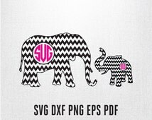 Unique chevron elephant related items | Etsy