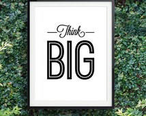 Unique think big related items | Etsy