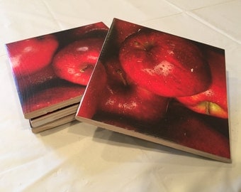 Apple ceramic tiles | Etsy