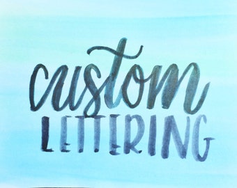 Custom Hand Painted Constellation Globe Hand Lettering