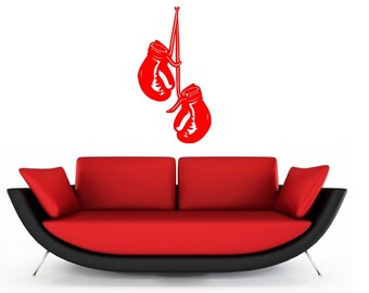 Boxing gloves decal | Etsy