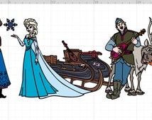 Unique frozen cut outs related items | Etsy